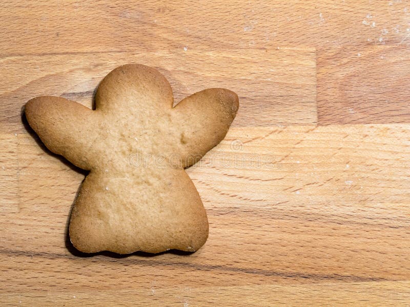 Christmas Gingerbread Angel Cookie Stock Photo - Image of celebration ...