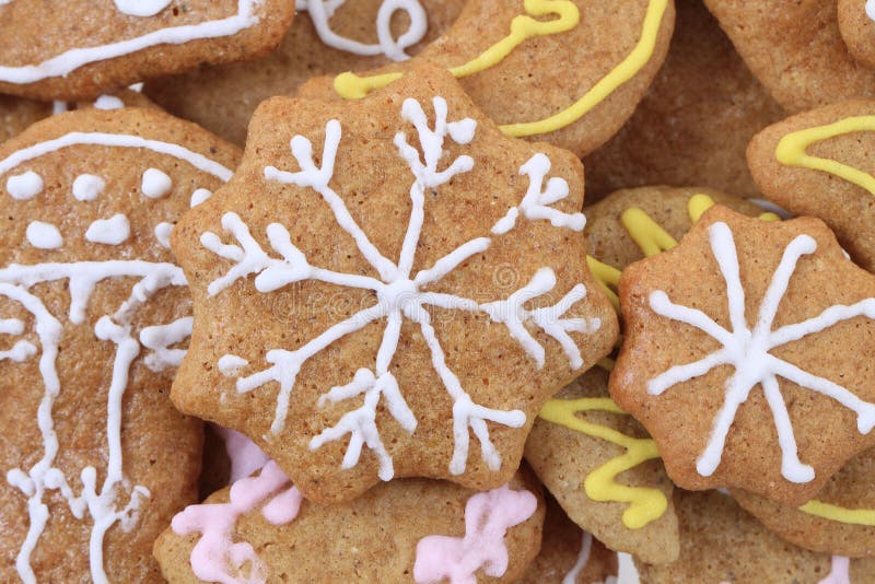 Christmas Gingerbread As Nice Holiday Background Stock Image - Image of ...