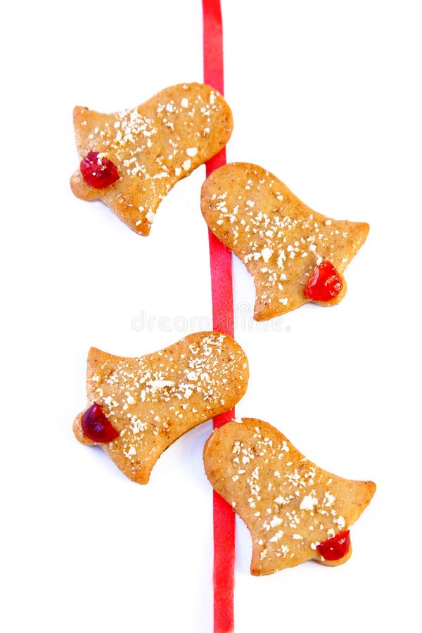 Christmas Gingerbread Bells Stock Image - Image of cooking, festive ...