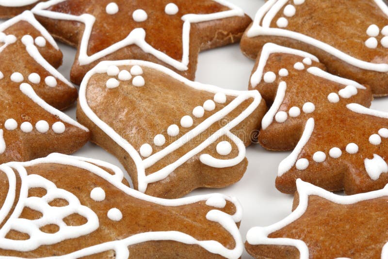 Christmas Gingerbread Cookies Stock Image - Image of kitchen, dessert ...