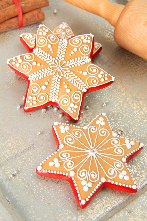 Christmas Gingerbread Cookies Stock Photo - Image of season, cinnamon ...