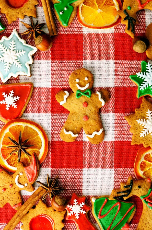 Christmas Gingerbread Cookies Stock Photo - Image of sweet, couple ...