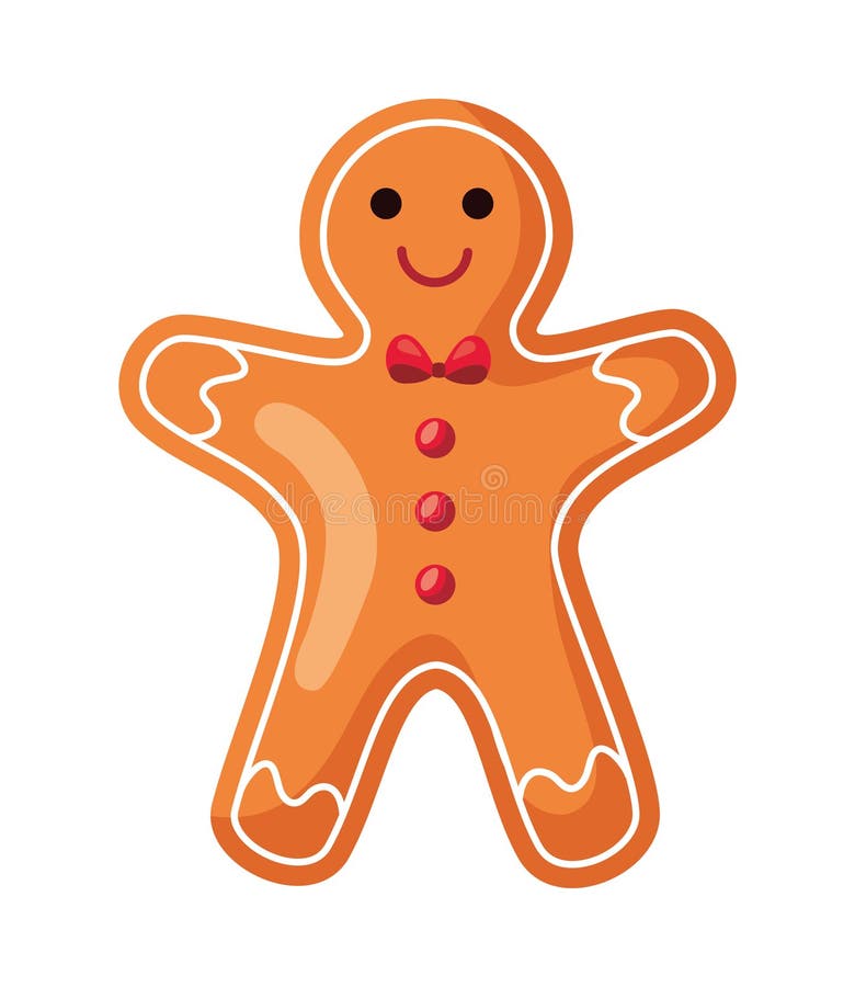 Christmas gingerbread man stock vector. Illustration of winter - 294692110