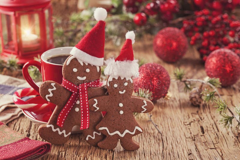 Christmas gingerbread men stock image. Image of homemade - 35211989