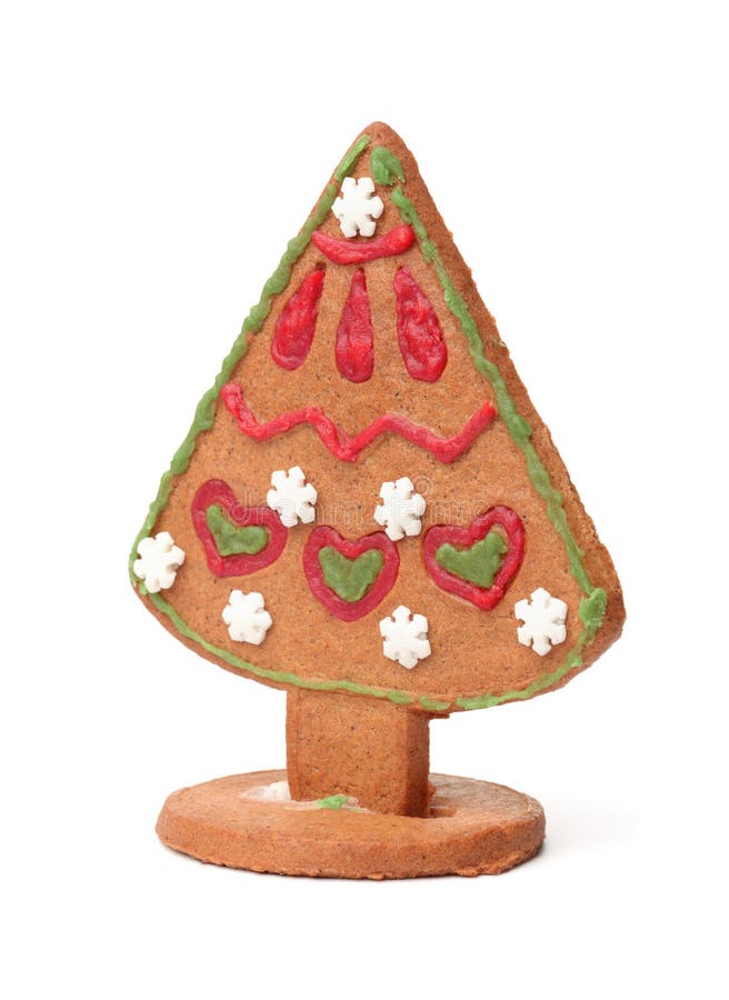 Christmas gingerbread tree stock image. Image of shape - 340334607