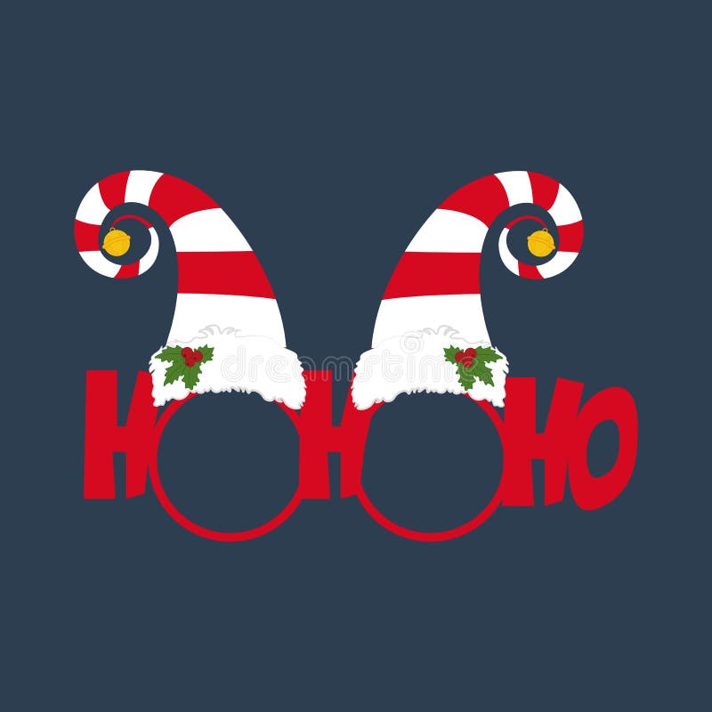 Christmas Glasses Illustration Stock Vector Illustration Of Merry Holiday 160993756