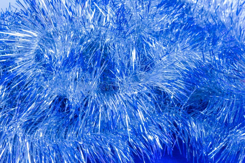 Christmas Glitter Background Made of Blue Tinsel Stock Image - Image of ...