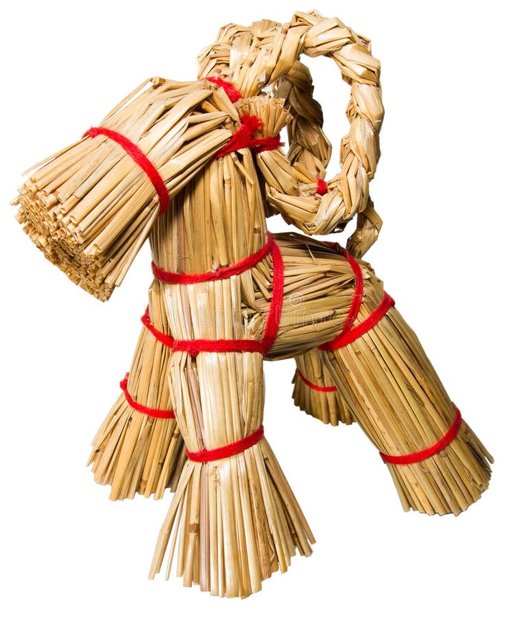 Straw Billy Goat stock photo. Image of scandinavian, decoration - 26649898