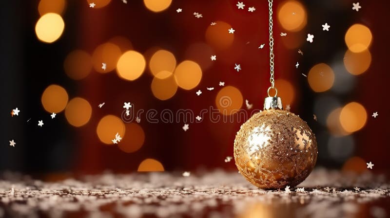 Christmas Golden Layer with Gold Stars Stock Illustration ...
