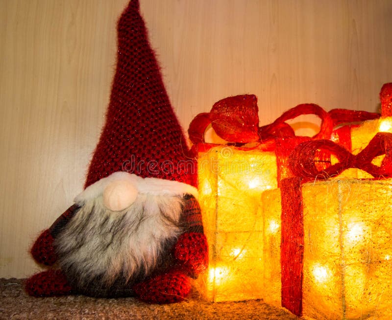 Christmas Gonk stock image. Image of lighted, rectangle - 165491581