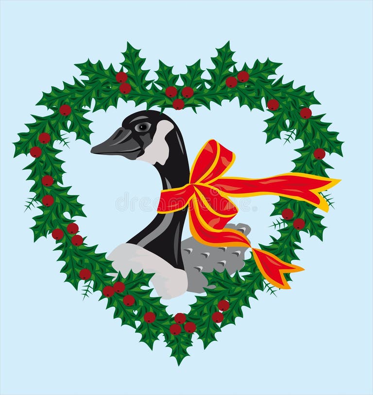 Christmas Goose Stock Illustrations – 1,310 Christmas Goose Stock ...