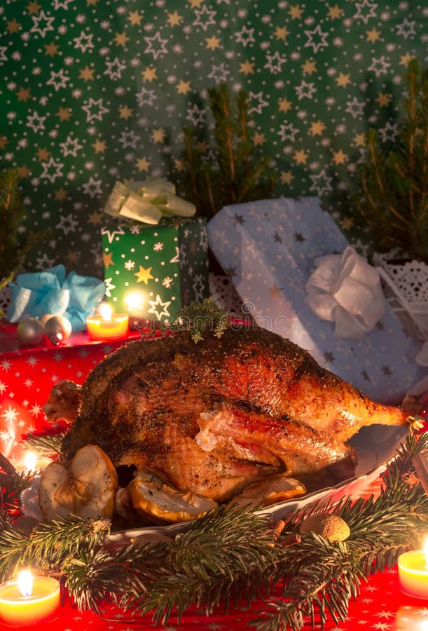 Christmas goose stock photo. Image of bird, berry, duck - 35644368