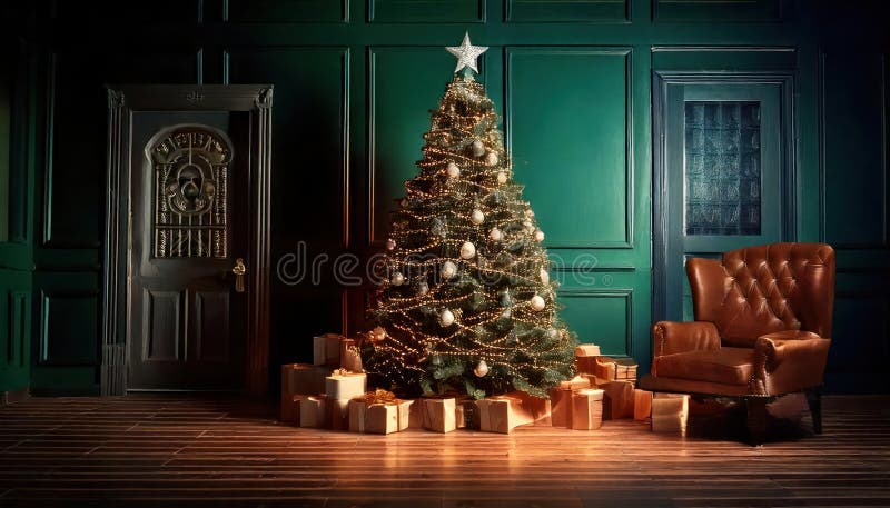 Christmas Graphics for Security Sector, Dark Green and Orange Layout ...