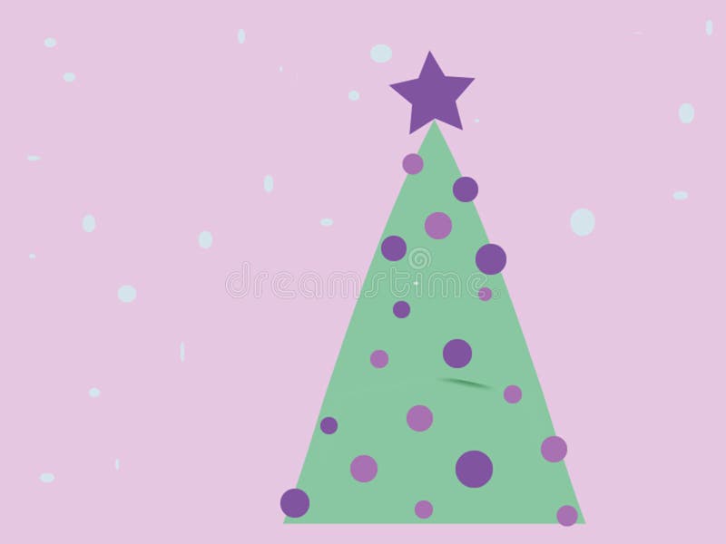 Christmas Greeting Cards with Decorated Christmas Tree Stock ...