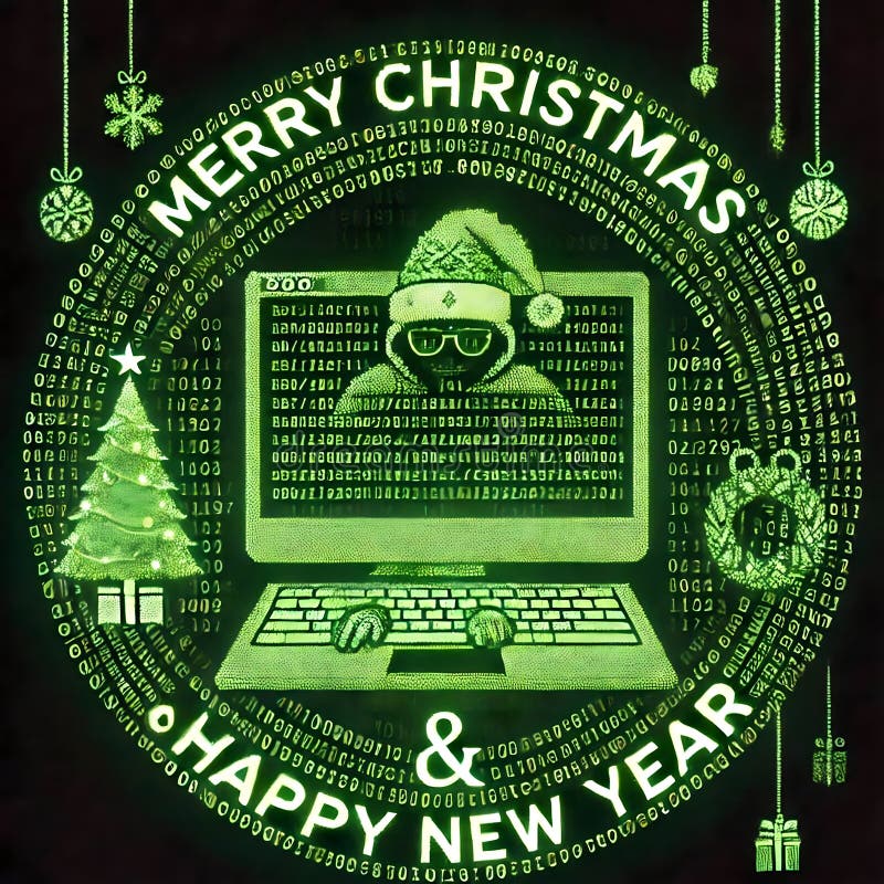 Christmas Greeting Design with Green Color Code Stock Illustration ...