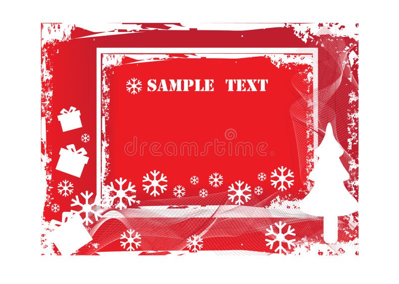 Christmas Grunge Background Stock Vector - Illustration of abstract ...