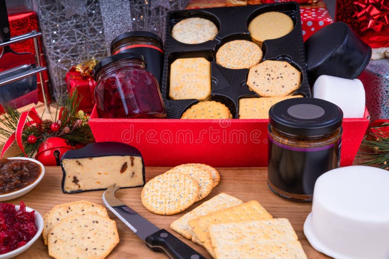 Christmas Hamper Cheese Sand Pickles Stock Photos - Free & Royalty-Free ...