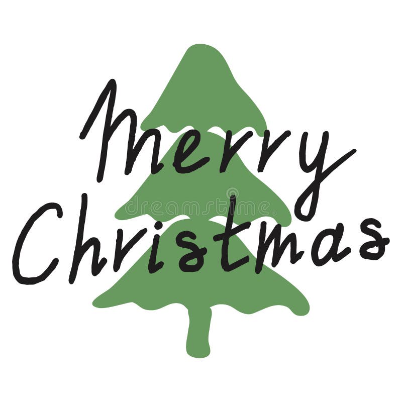 Christmas Hand Lettering Sign Holiday Vector Designs Stock Vector ...