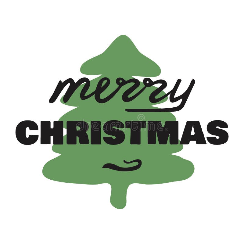 Christmas Hand Lettering Sign Holiday Vector Designs Stock Vector ...