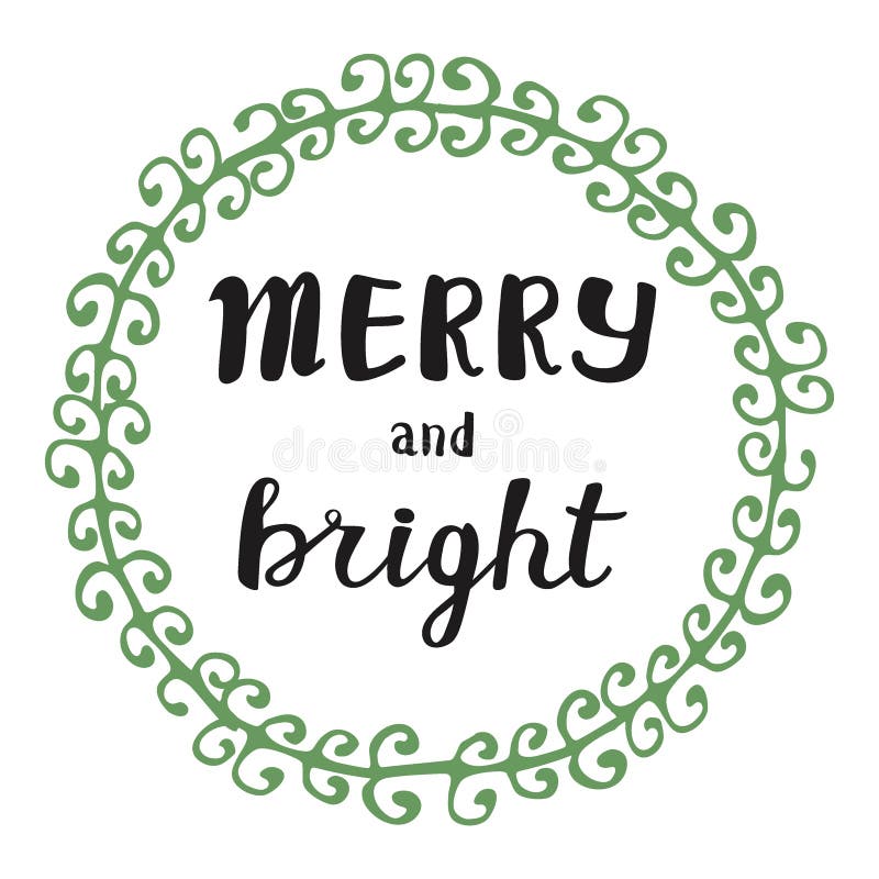 Christmas Hand Lettering Sign Holiday Vector Designs Stock Vector ...