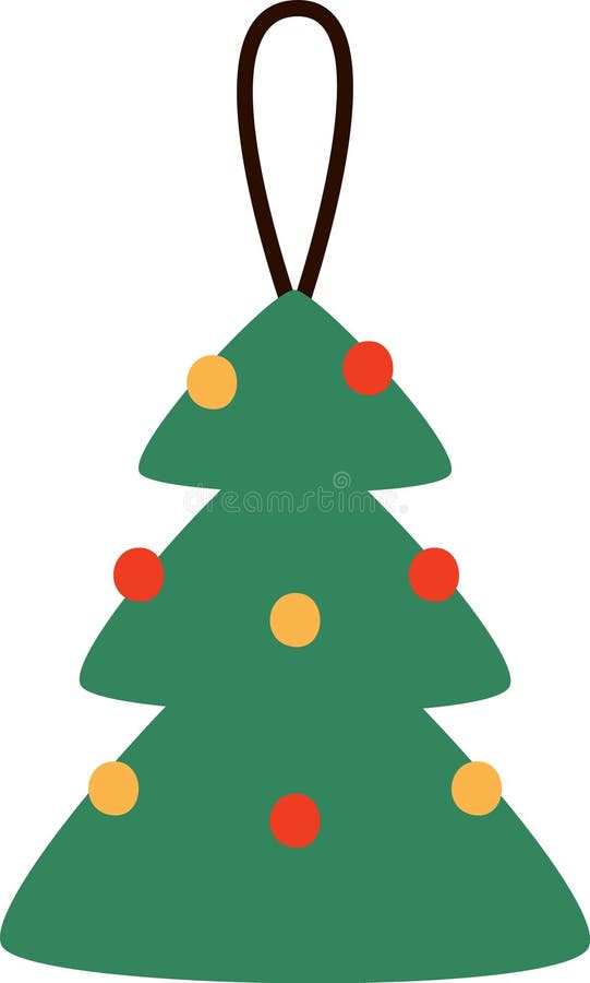 Christmas Hanging Tree stock vector. Illustration of year - 292150874