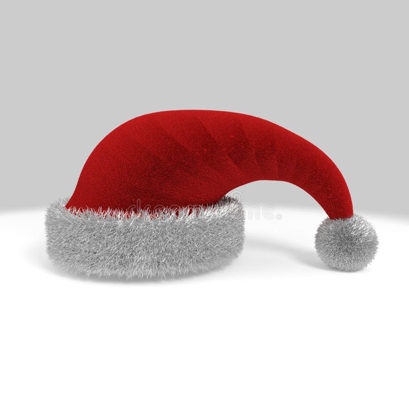 Christmas Hat Models, 3d Render Stock Illustration - Illustration of ...