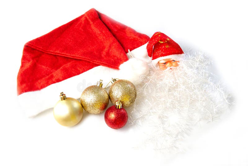 Red Head Man in Santa Hat, Working Outdoor, Thumbs Up and Looking at ...
