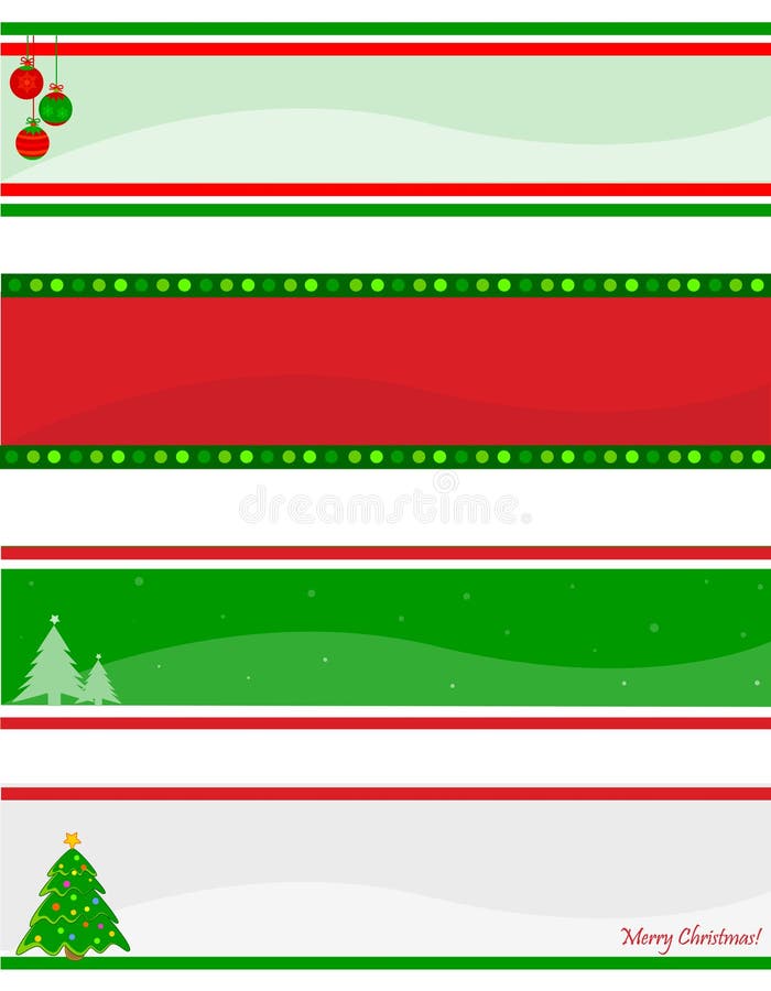 Christmas Header / Banner stock illustration. Illustration of crystal ...