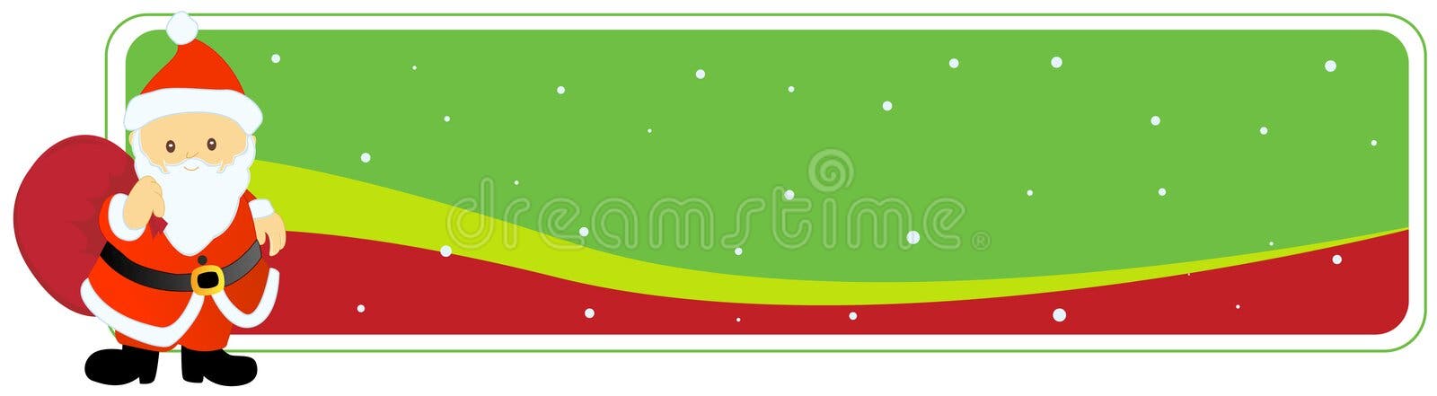 Christmas Header / Banner Santa Stock Vector - Illustration of falling ...