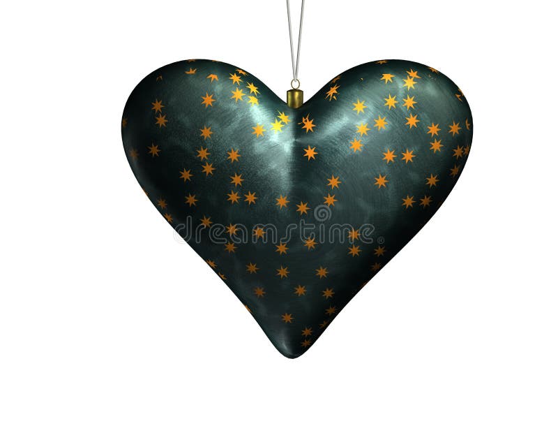 Christmas, a Heart of Wishes Stock Illustration - Illustration of ...
