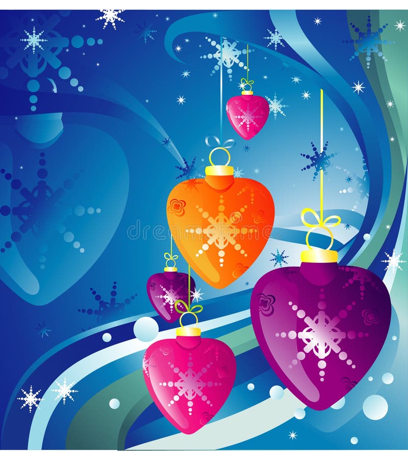 Christmas, a Heart of Wishes Stock Illustration - Illustration of ...