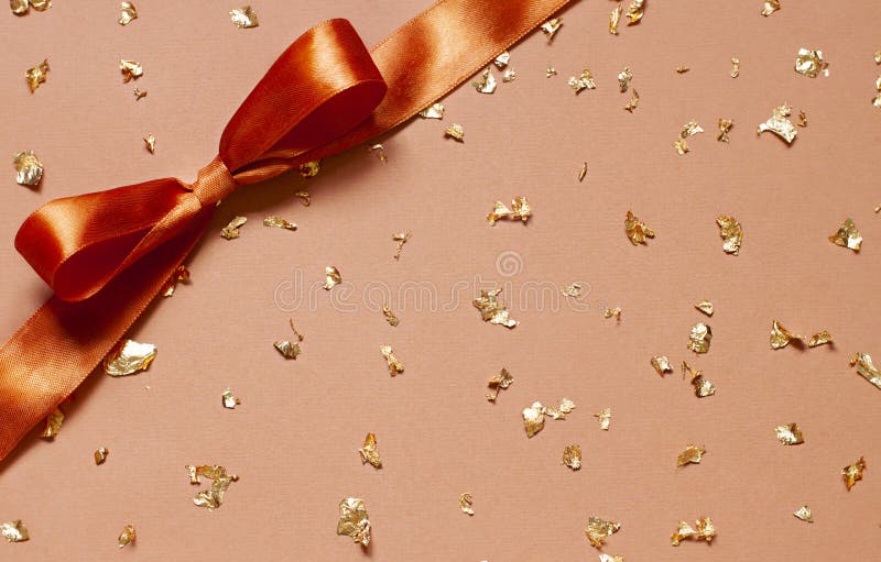 Christmas Holiday Concept Frame with Festive Decor on the Beige ...