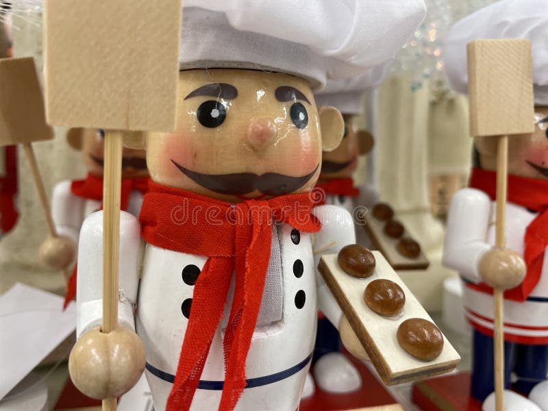 Christmas Holiday Nutcracker Decor Chef Stock Image - Image of ...