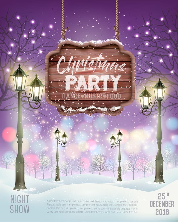 Winter Holiday Party Background Stock Illustrations – 460,536 Winter ...
