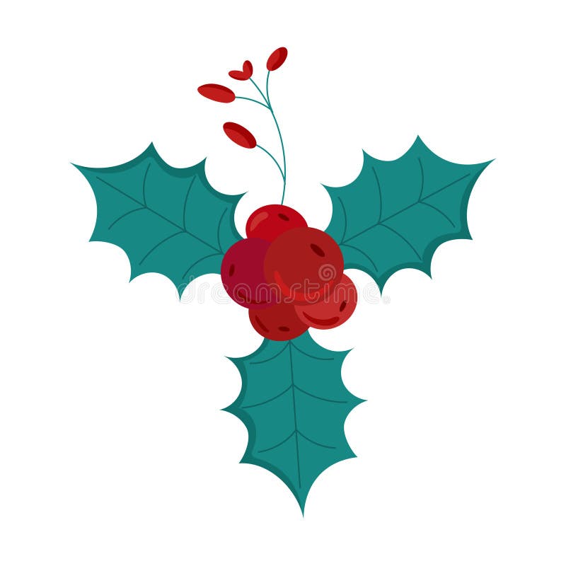 Christmas Holly Berries for Decoration Vector Illustration Stock Vector ...