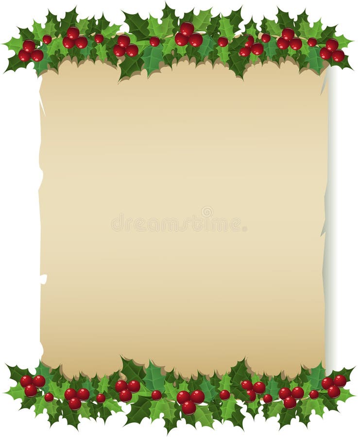 Christmas border stock vector. Illustration of green - 20799654