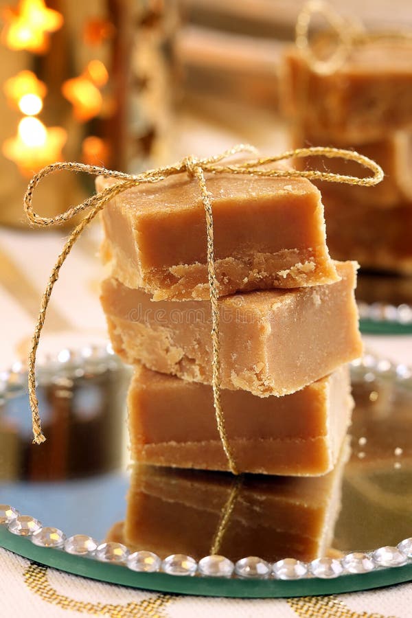 Christmas Homemade Fudge on the Table Stock Photo - Image of cooking ...