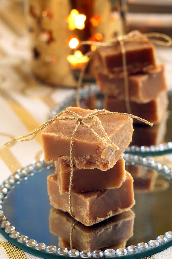 Christmas Homemade Fudge on the Table Stock Photo - Image of cooking ...