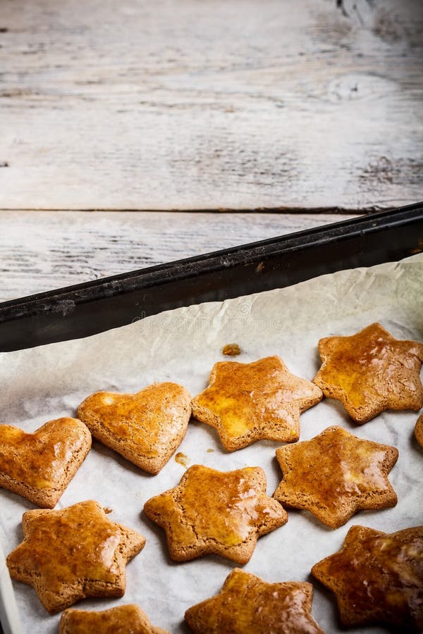 Christmas Homemade Gingerbread Stock Image - Image of shape ...