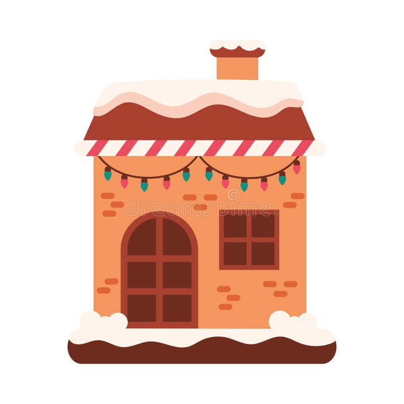 Christmas house design stock vector. Illustration of cold - 292769494