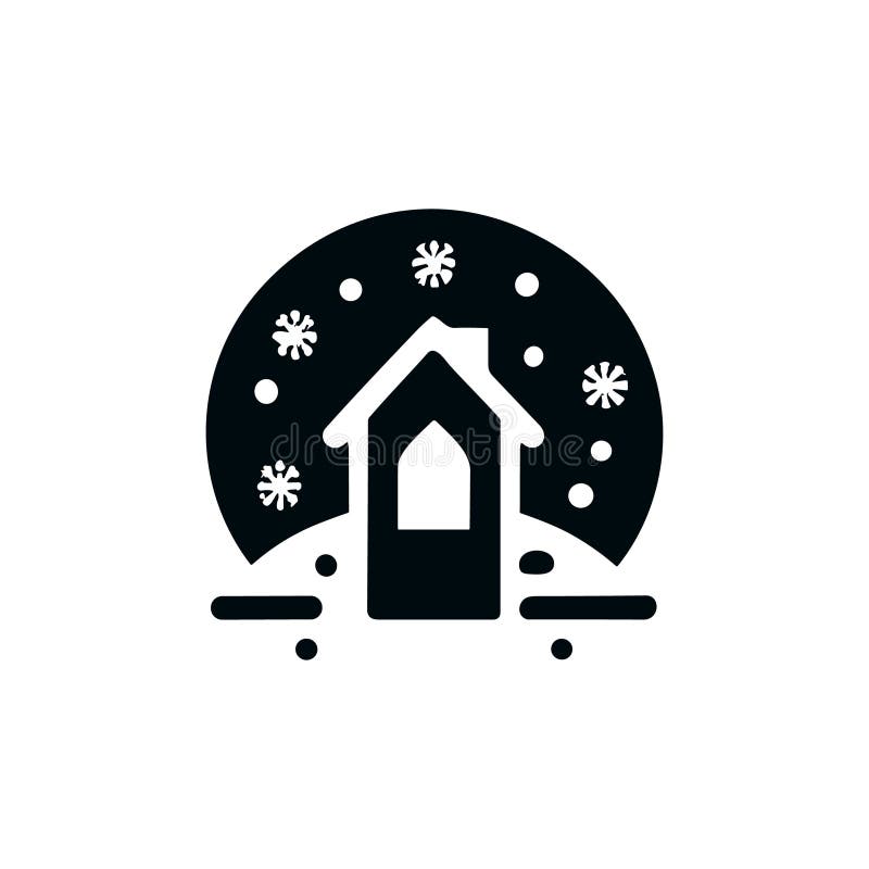 Christmas House Icon. Vector Illustration. Symbol for Web and Mobile ...