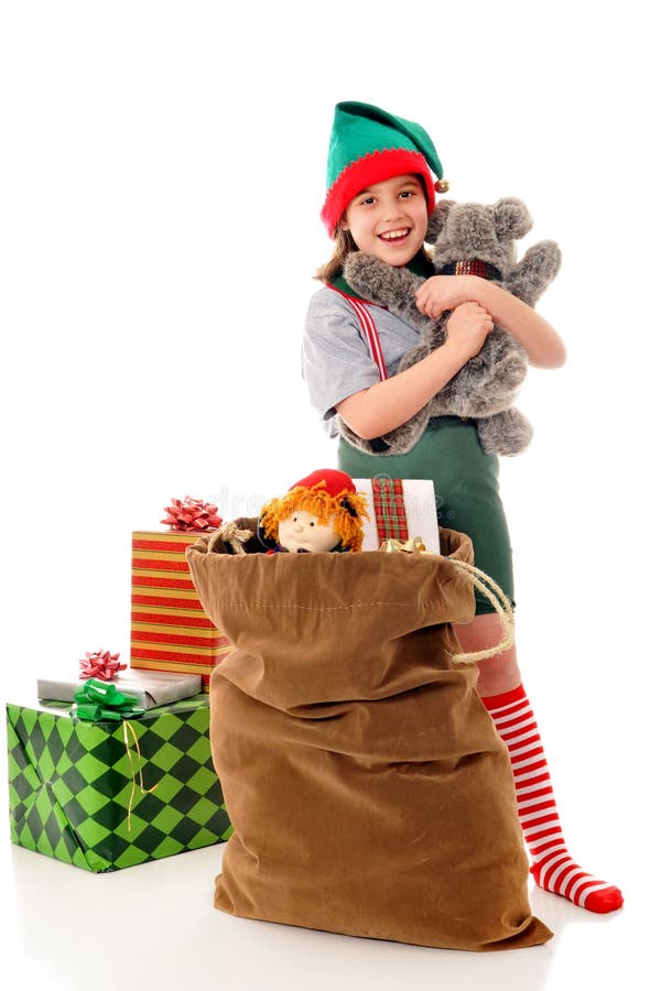 Christmas Hug stock photo. Image of childhood, fictitious - 4943676