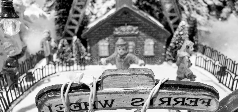 Christmas Ice Rink Toy. Holidays Concept Editorial Stock Image - Image ...