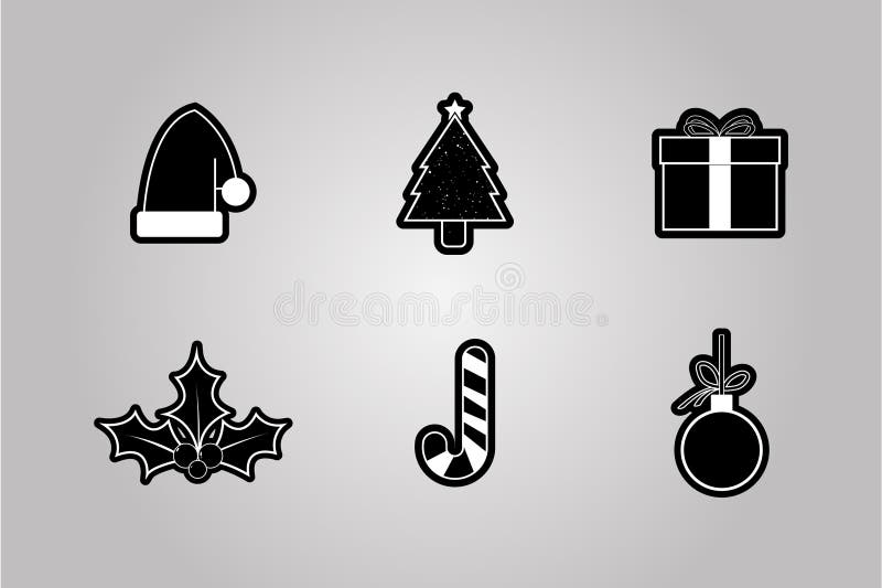 Merry Christmas and Happy New Year Flat Objects Set for Create Stock ... Merry Christmas and Happy New Year Flat Objects Set for Create Stock ...