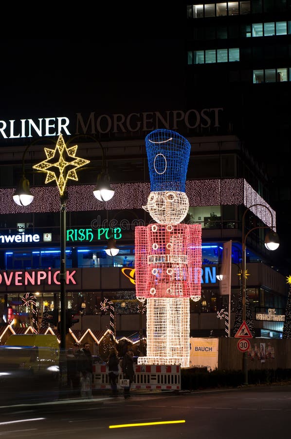 Christmas illuminations editorial stock photo. Image of avenues - 22895533