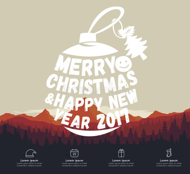 Christmas Infographic with Sample Data. Stock Vector - Illustration of ...