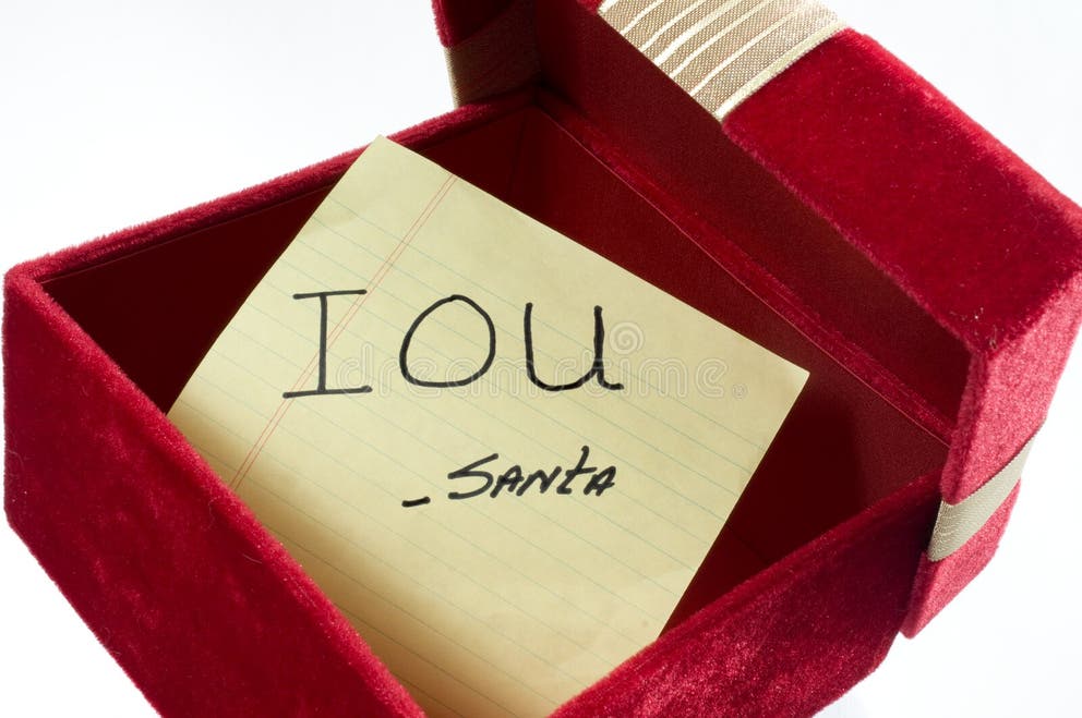 Christmas IOU stock photo. Image of gift, bankruptcy, people - 7002644