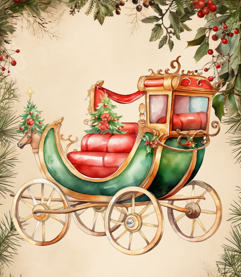 Christmas Junk Journal Digital Paper Stock Illustration - Illustration ...