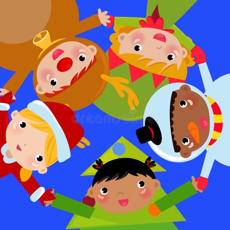 Santa,reindeer,snow Man,elf and Penguin,Christmas Stock Vector ...