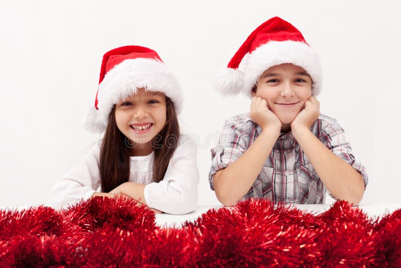 Kids Laying Under the Christmas Tree Stock Photo - Image of kids, kind ...